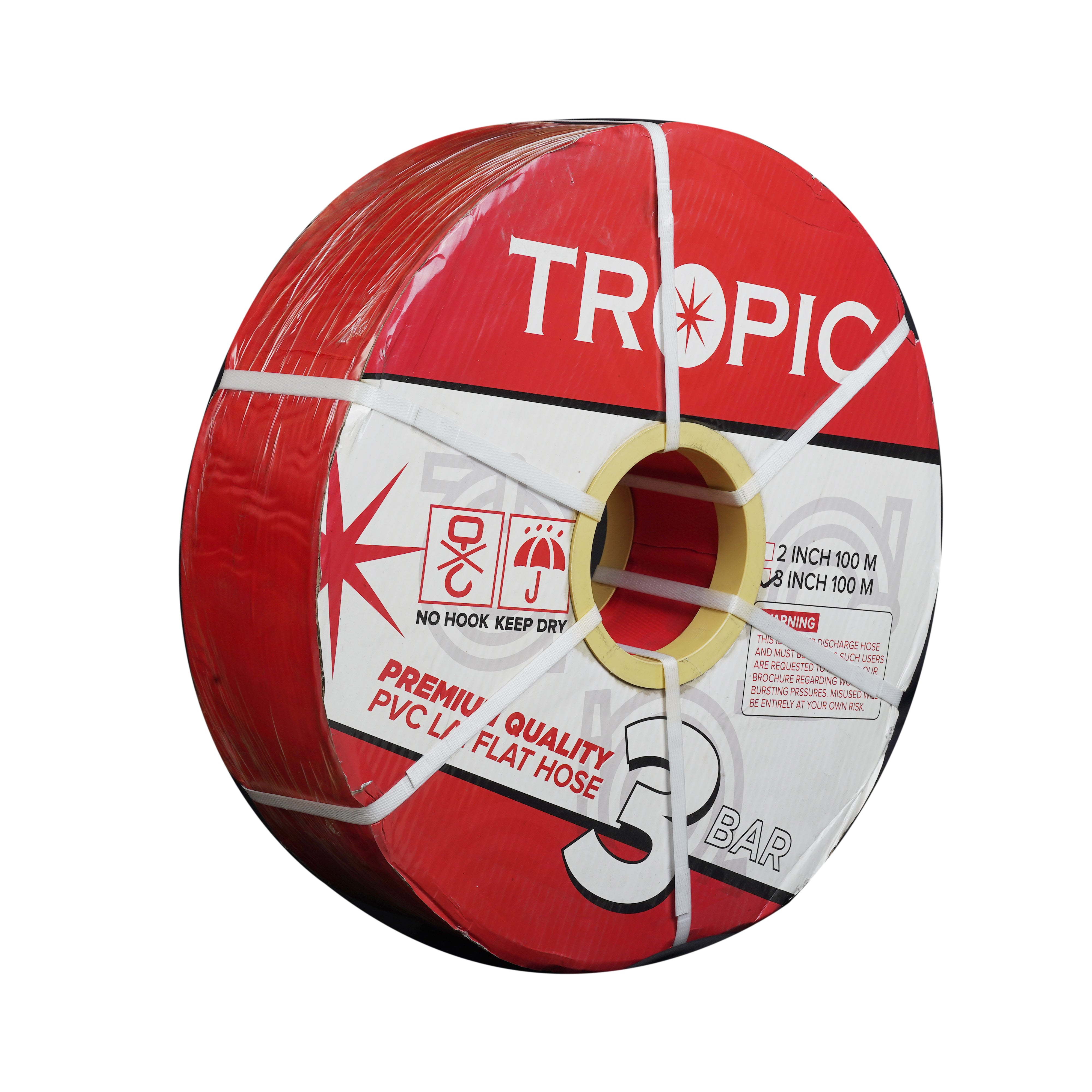 Tropic Premium PVC LAYFLAT HOSE 3 BAR 3 INCH 100M Merah – ORIENT